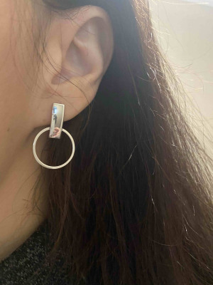 Серебряные серьги SERGEY GRIBNYAKOV 33841.5: белое серебро 925 пробы ...