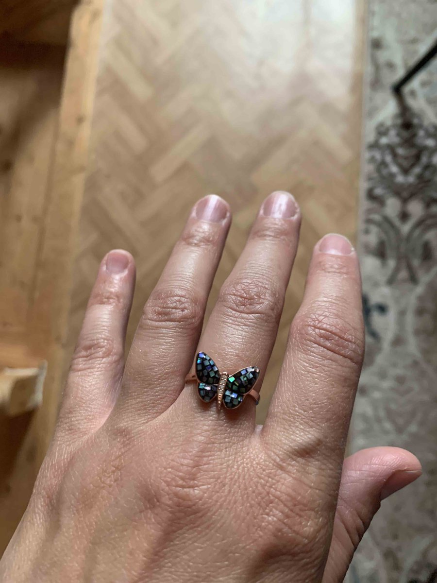 Серебряное кольцо с перламутром SUNLIGHT: красное и розовое серебро 925 ...