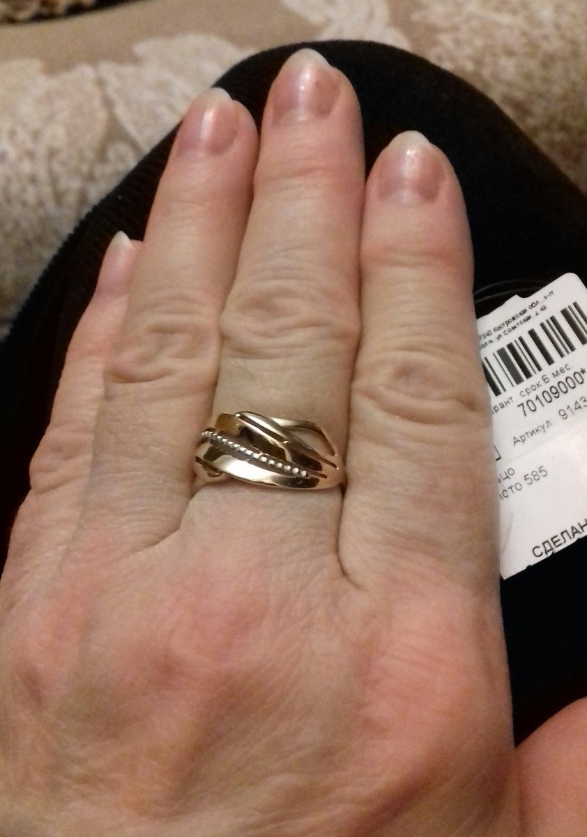 Золотое кольцо SUNLIGHT 70109000*: розовое золото 585 пробы — купить в ...